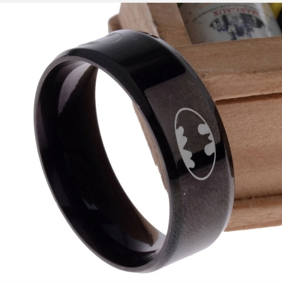 Accessories | New Engraved 4 Round Batman Symbol Hero Polished Black ...